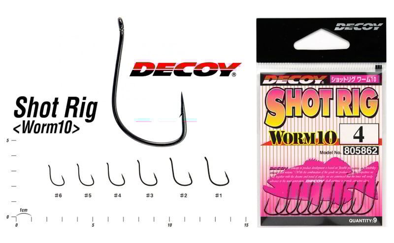 Decoy Shot Rig Worm 10 Hooks